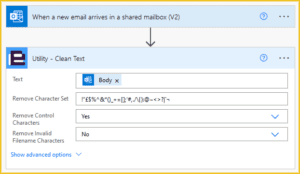 Remove unwanted characters and clean text in Power Automate — Encodian