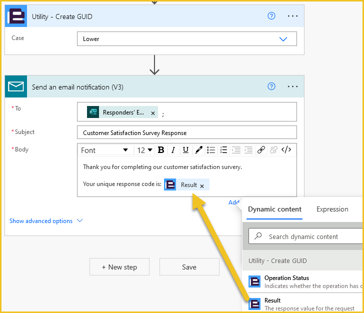 Create upper and lower case GUID's in Power Automate — Encodian