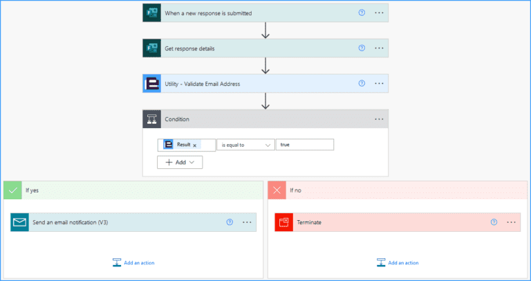 Validate an Email Address in Power Automate — Encodian