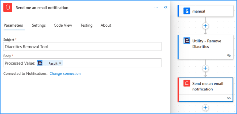 Remove diacritics from text in Power Automate — Encodian