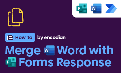 Mail Merge Word Document with Microsoft Forms Response