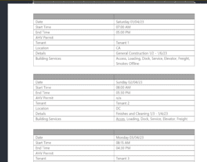 Generate Word documents with repeating tables using Power Automate