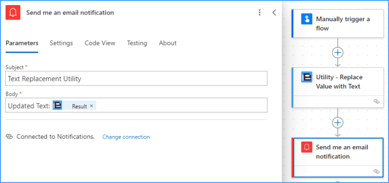 Replace values in text using Power Automate — Encodian