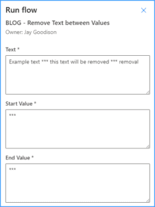 Remove Text between Values in Power Automate — Encodian