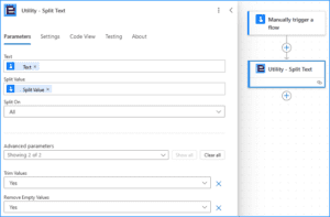 Split text values (strings) in Power Automate — Encodian