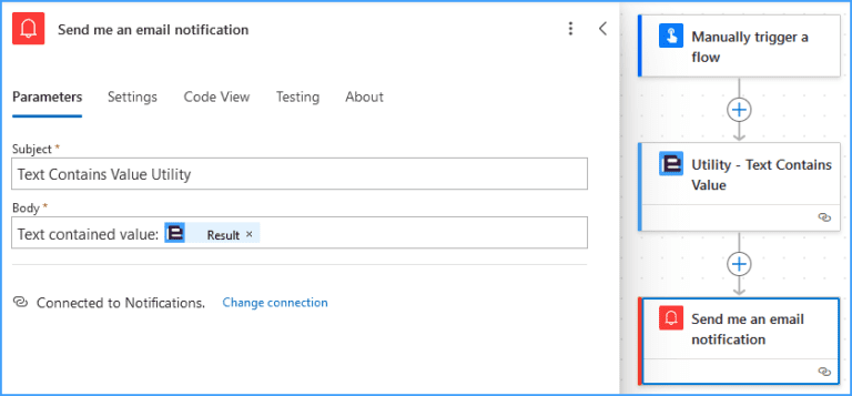 Check text contains a value with Power Automate — Encodian