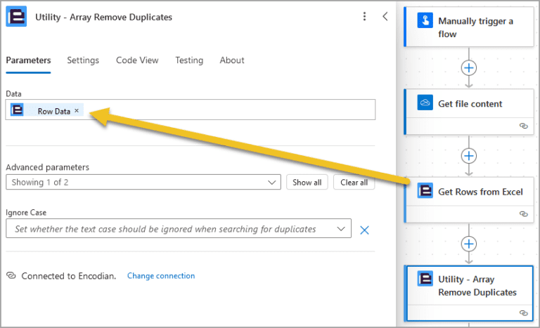 Remove duplicate entries from Excel files in Power Automate