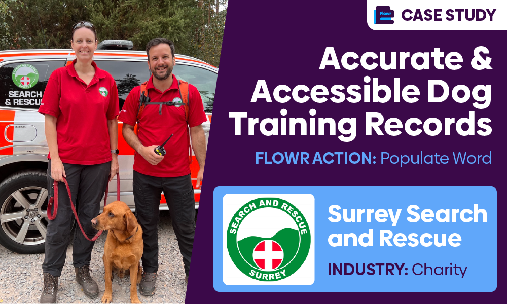 How Surrey Search and Rescue use Flowr's Populate Word action