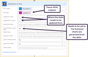 Update Rows in Microsoft Excel with Power Automate