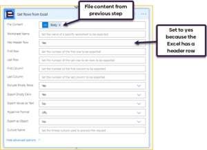 Get Rows from Excel — Encodian