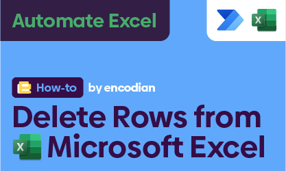 Delete Rows from Microsoft Excel with Power Automate