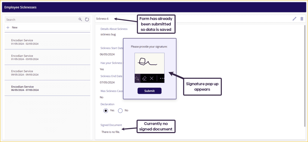 Create and Sign PDFs from Power Apps — Encodian