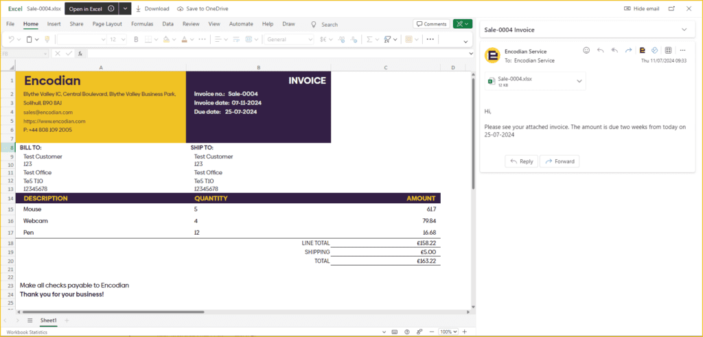 Populate Business Data in Excel Files using Power Automate — Encodian