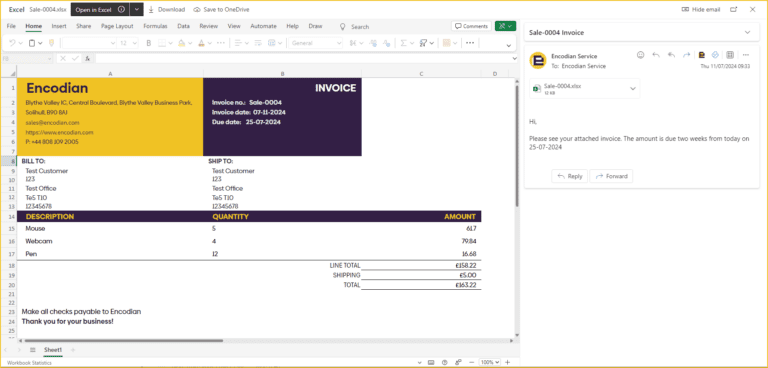 Populate Business Data in Excel Files using Power Automate — Encodian
