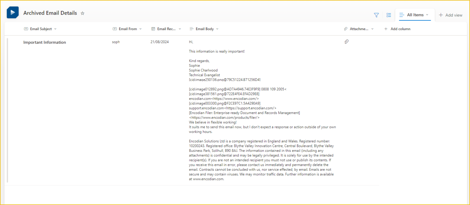 Extract Email Metadata & Email Attachments with Power Automate