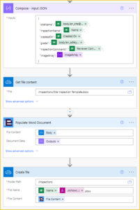 Add an image collection to a Word document with Power Automate