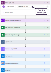 Add an image collection to a Word document with Power Automate