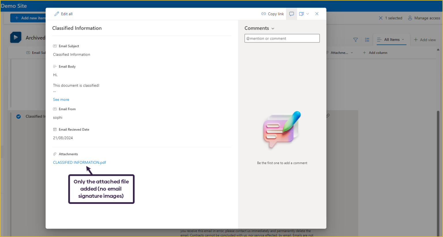Extract Email Metadata & Email Attachments with Power Automate