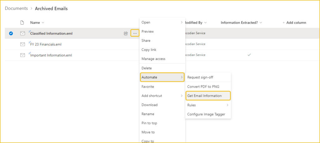 Extract Email Metadata & Email Attachments with Power Automate