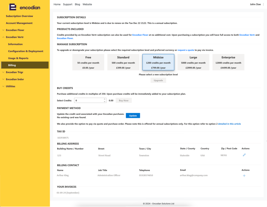 A Comprehensive Guide to the Encodian Account Portal — Encodian