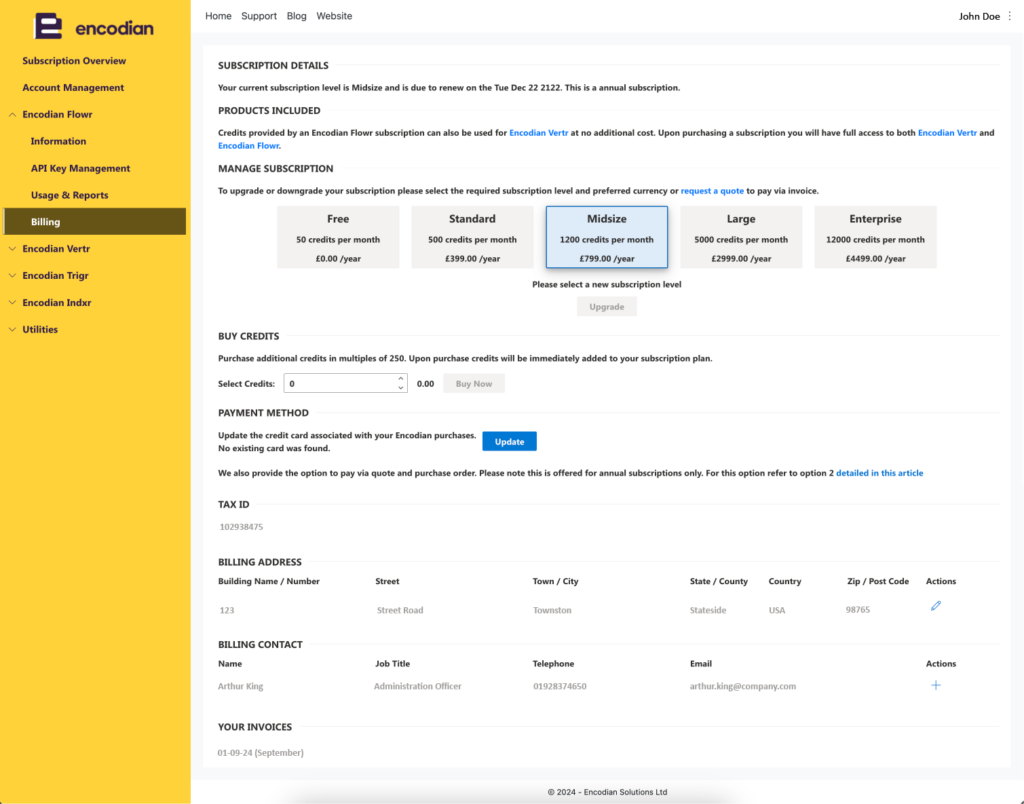 A Comprehensive Guide to the Encodian Account Portal — Encodian