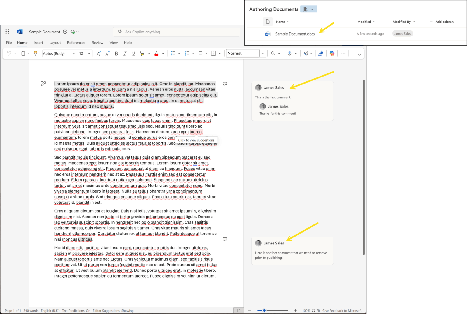 Remove Comments from a Word Document with Power Automate