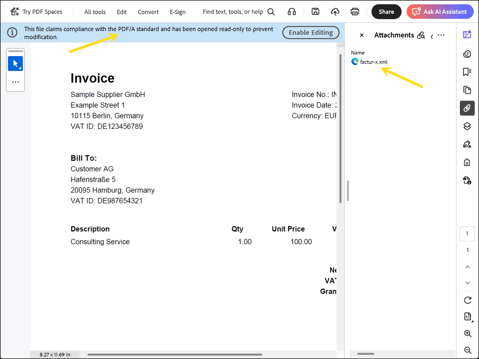 Create a ZUGFeRD Invoice with Power Automate